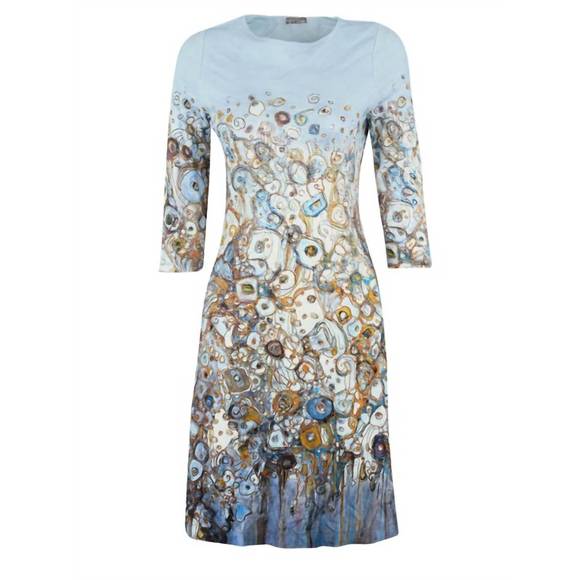 DOLCEZZA | Dresses | New Dolcezza Simply Art Dress In Blue Multi | Poshmark